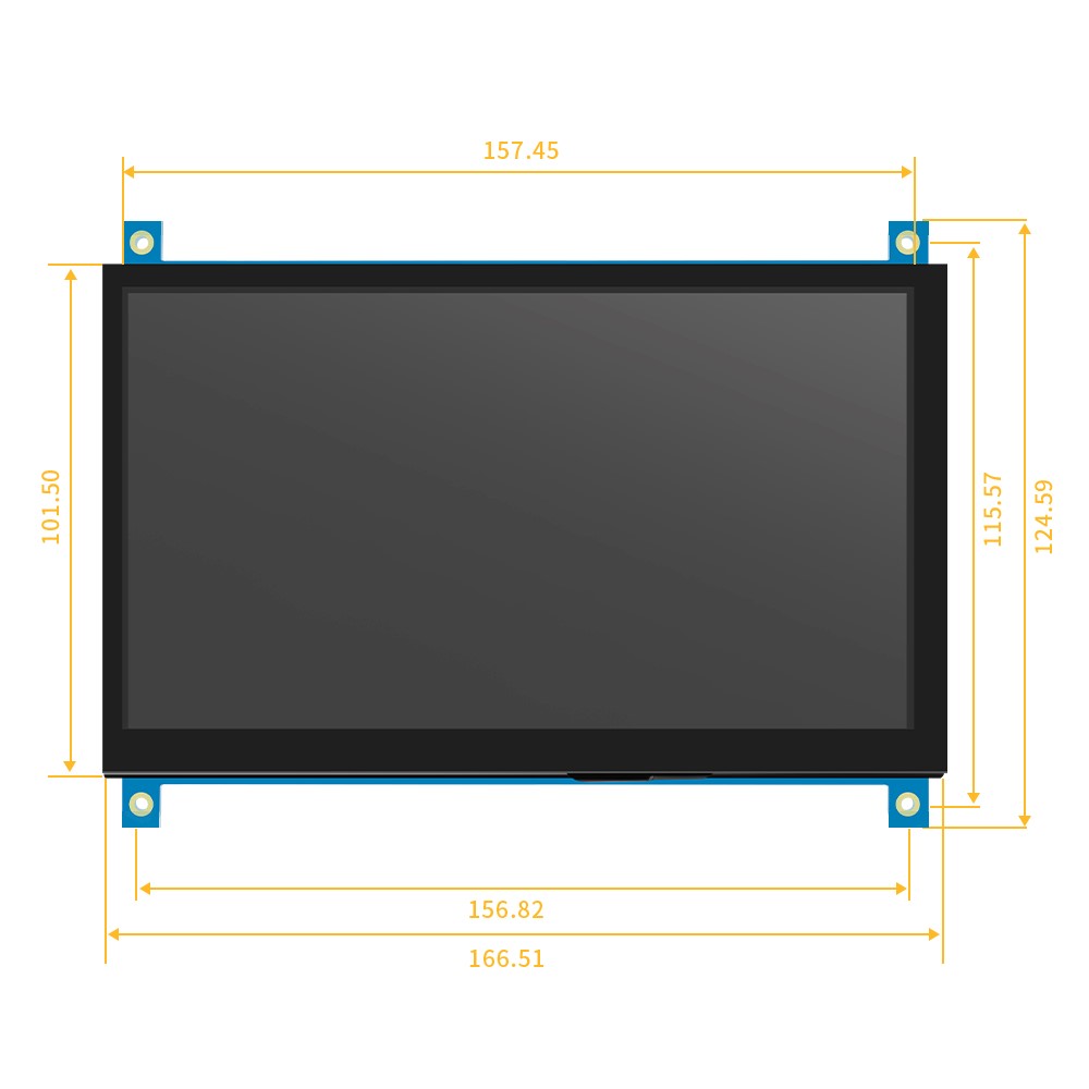 7’’ 1024x600 JRP7003 Display