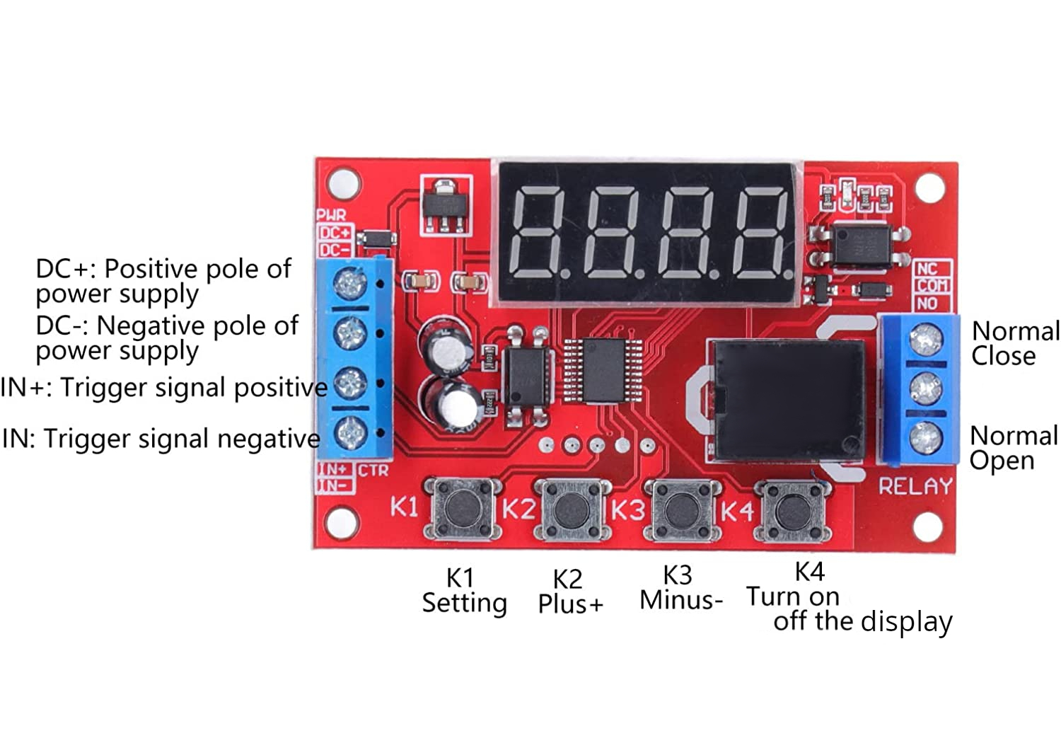 Modul cu Releu Temporizator Programabil 5V